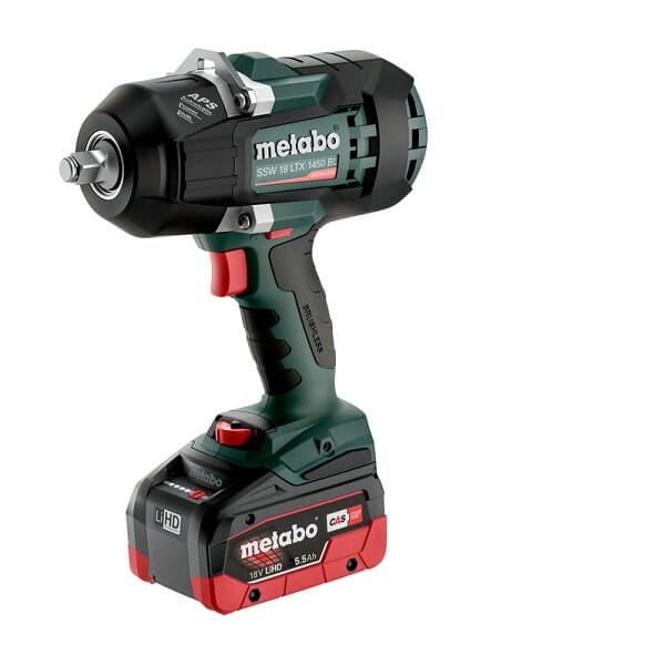 Metabo Muttertrekker SSW 18 LTX 1450 BL 2X5,5AH - Torsvang Maskin AS