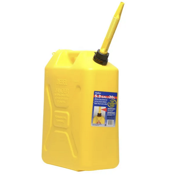 Trio Drivstoffkanne for bensin og diesel Gul 20 liter - Torsvang Maskin AS