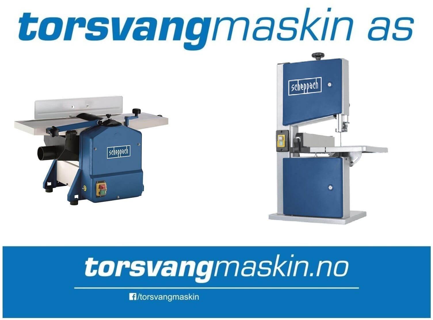 Scheppach Høvel HMS 850 og Båndsag HBS 20 - Torsvang Maskin AS