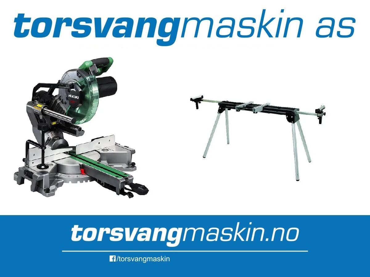Hikoki kapp og gjersag C8FSHG med Hikoki Sagbord 015 - Torsvang Maskin AS